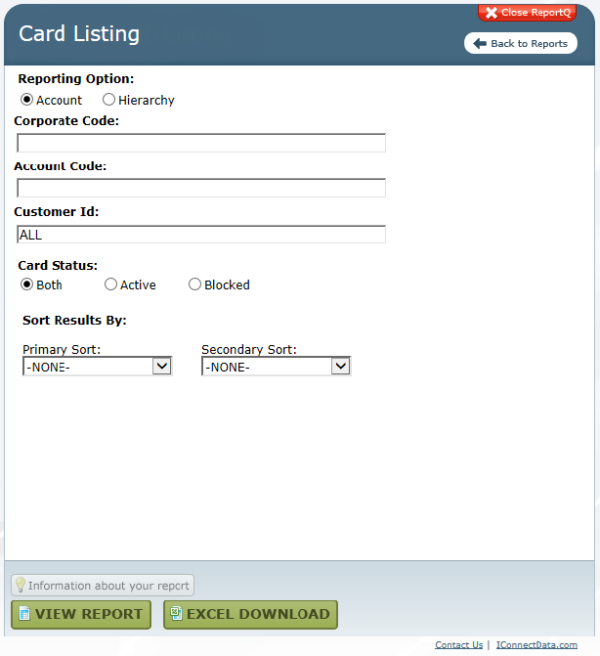 Accessing and Running a reportQ Quick Report - Comdata Resource Center