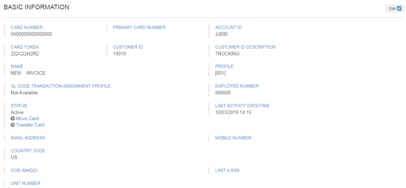 Editing a Card - Comdata Resource Center
