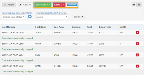 Update Multiple Cards - Comdata Resource Center