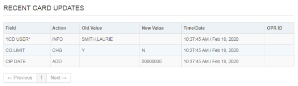 Editing a Card - Comdata Resource Center