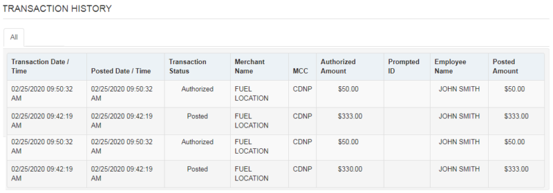 Editing a Card - Comdata Resource Center
