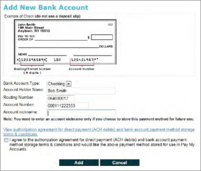 Setting up a Bank Account - Comdata Resource Center