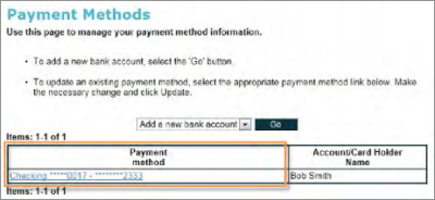 Editing an Existing Bank Account - Comdata Resource Center