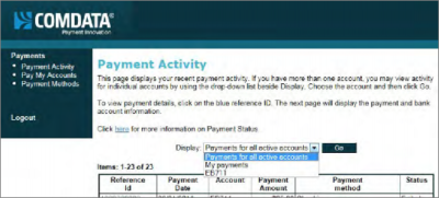 Reviewing Payment Activity - Comdata Resource Center