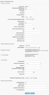 Classic Card Maintenance: Ordering a Mastercard - Comdata Resource Center