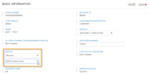 Classic Card Maintenance: Blocking a Mastercard - Comdata Resource Center