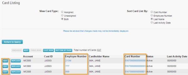 Classic Card Maintenance: Blocking a Mastercard - Comdata Resource Center