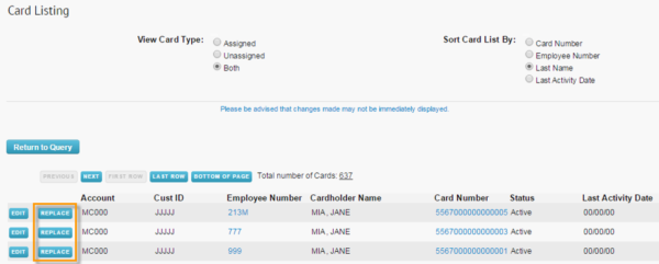 Replacing a Card - Comdata Resource Center