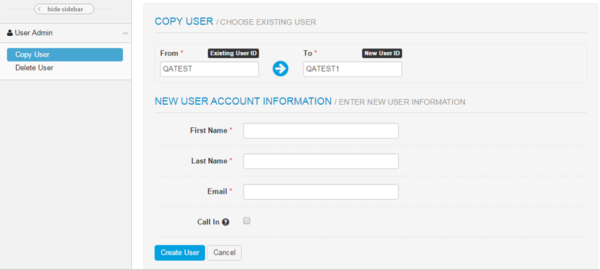 Copying and Deleting Users - Comdata Resource Center