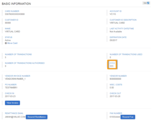 Checking a Virtual Card's CVC2 Code - Comdata Resource Center