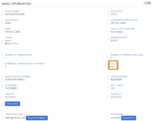 Checking a Virtual Card's CVC2 Code - Comdata Resource Center
