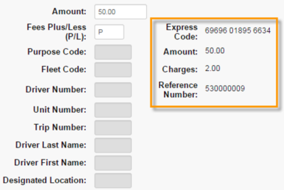 Retrieve an Express Code - Comdata Resource Center