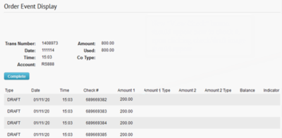 Display Code Activity - Comdata Resource Center