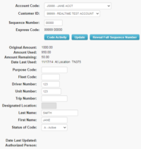 Perform Code Maintenance - Comdata Resource Center