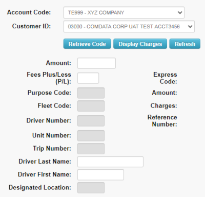 Retrieve a Code - Comdata Resource Center