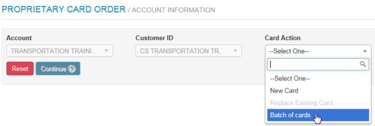 Ordering Multiple Proprietary Cards - Comdata Resource Center