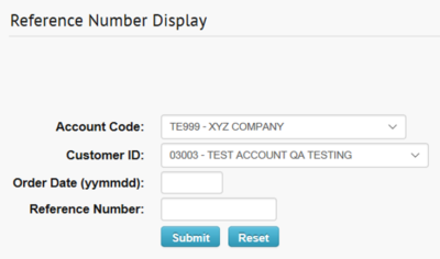 Use Reference Number Display - Comdata Resource Center