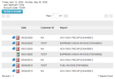 Searching for an Invoice in ICD - Comdata Resource Center