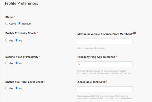 Enhanced Authorization Controls Profile Setup - Comdata Resource Center