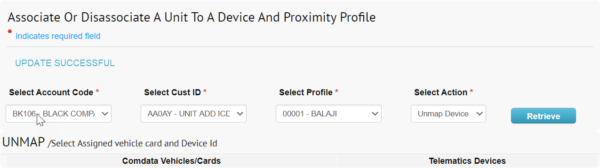 Device to Unit Mapping and Unmapping - Comdata Resource Center