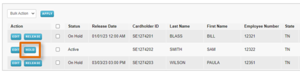 Perform Cardholder ID Maintenance - Comdata Resource Center