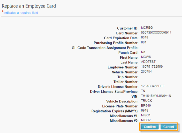 Replacing a Mastercard